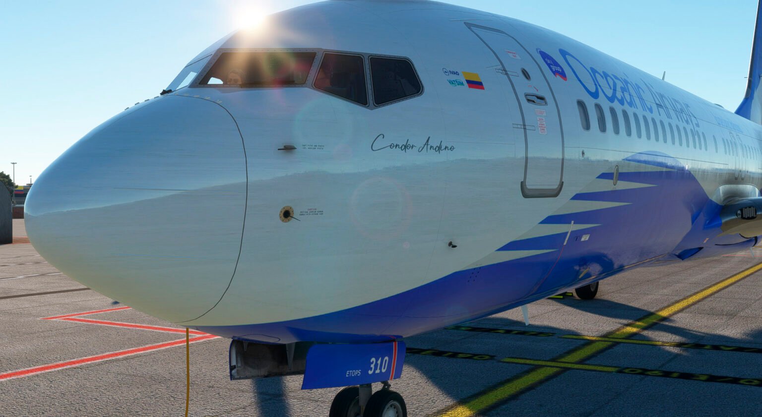Oceanic Airways anuncia su nueva livery «Cóndor Andino» para el Boeing 738 – Oceanic Airways